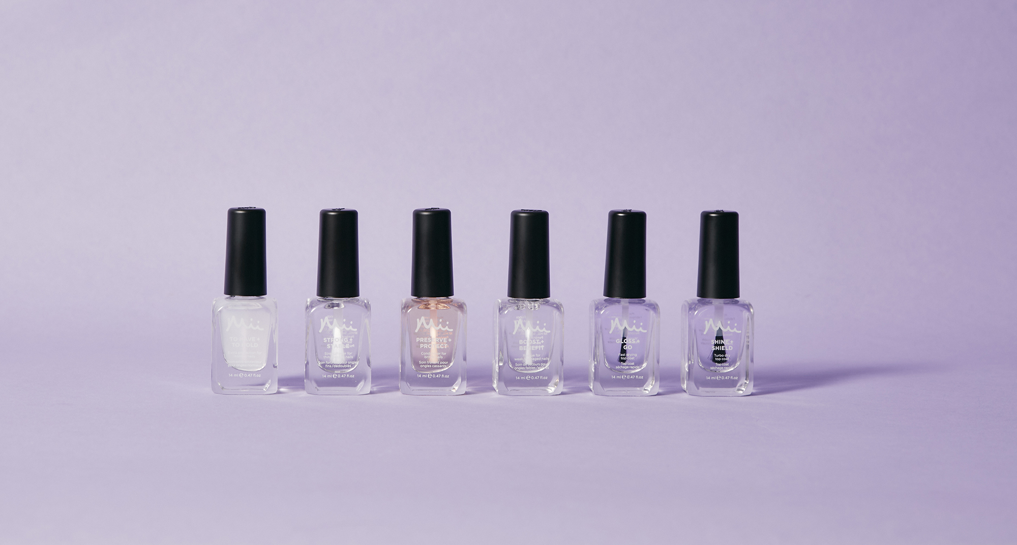 Base & Top Coats | Stronger & Healthier-Looking Nails | Mii Cosmetics