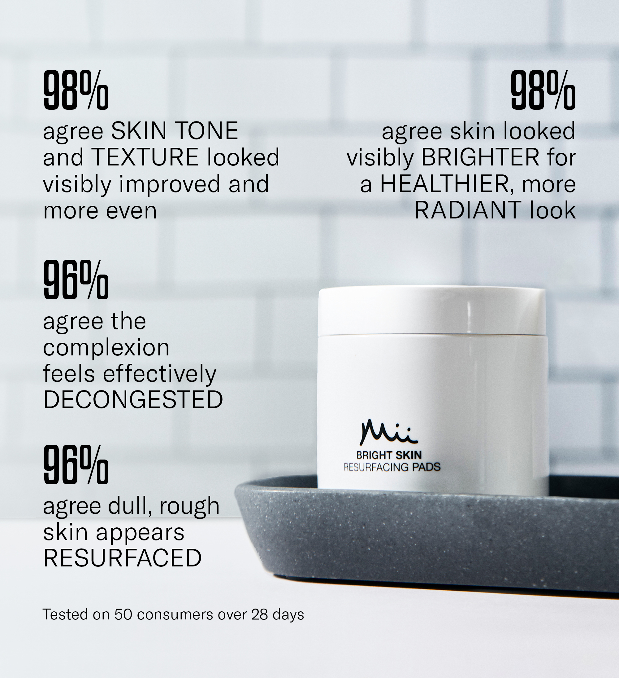Bright Skin Resurfacing Pads - Mii Cosmetics